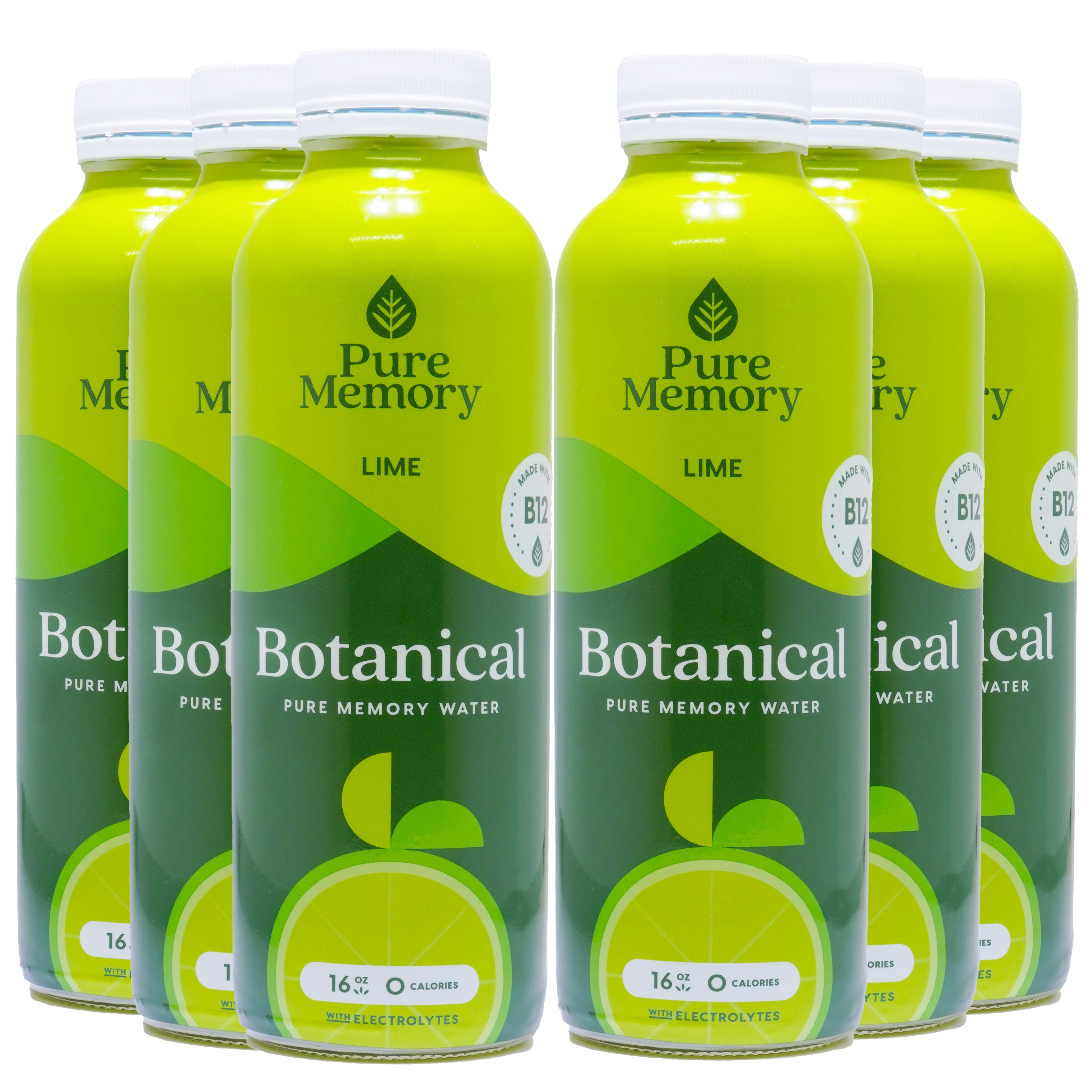 16oz Botanical Pure Memory Water Qty 6 - LIME