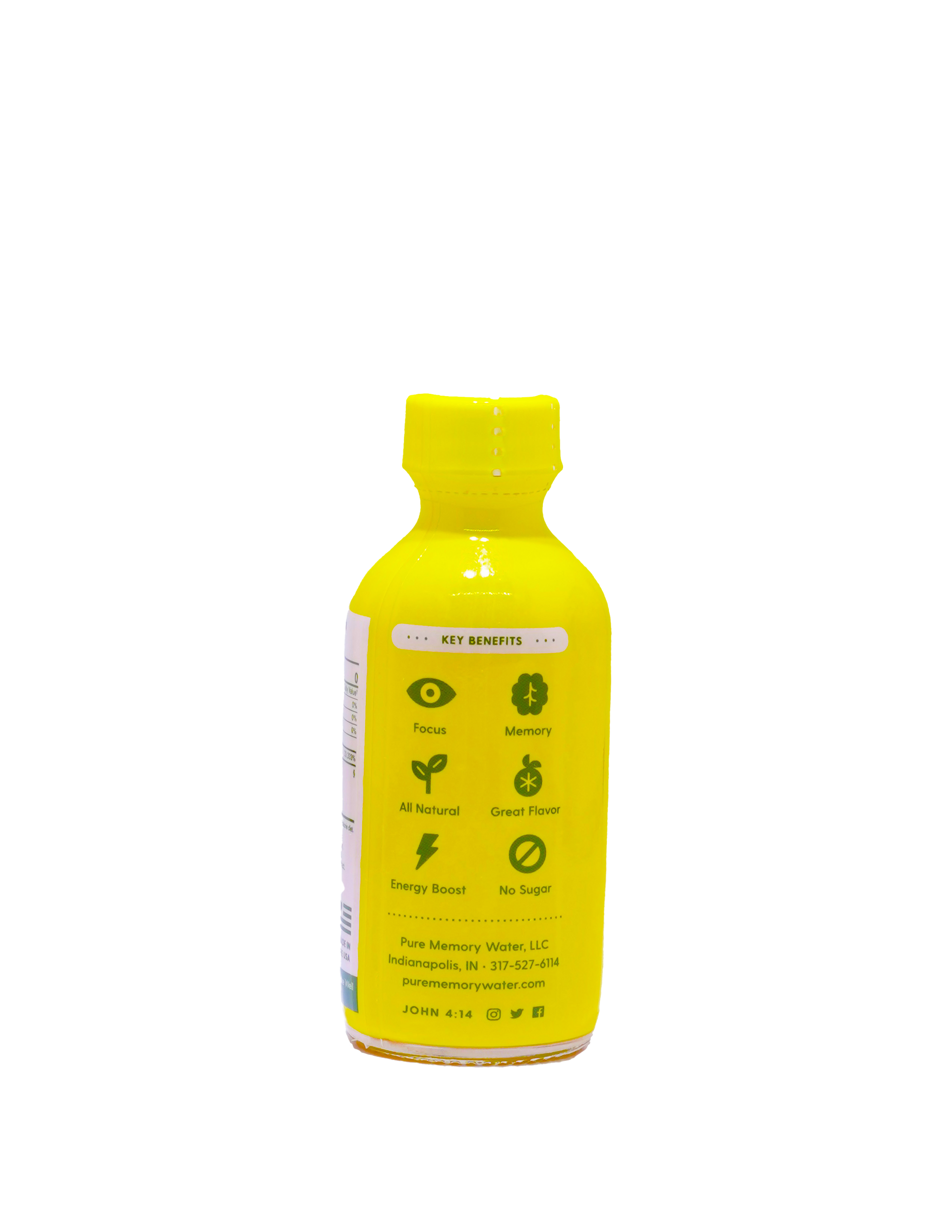 2oz Pure Memory Botanical Energy Shot Qty 6 - LEMON – Pure Memory Water